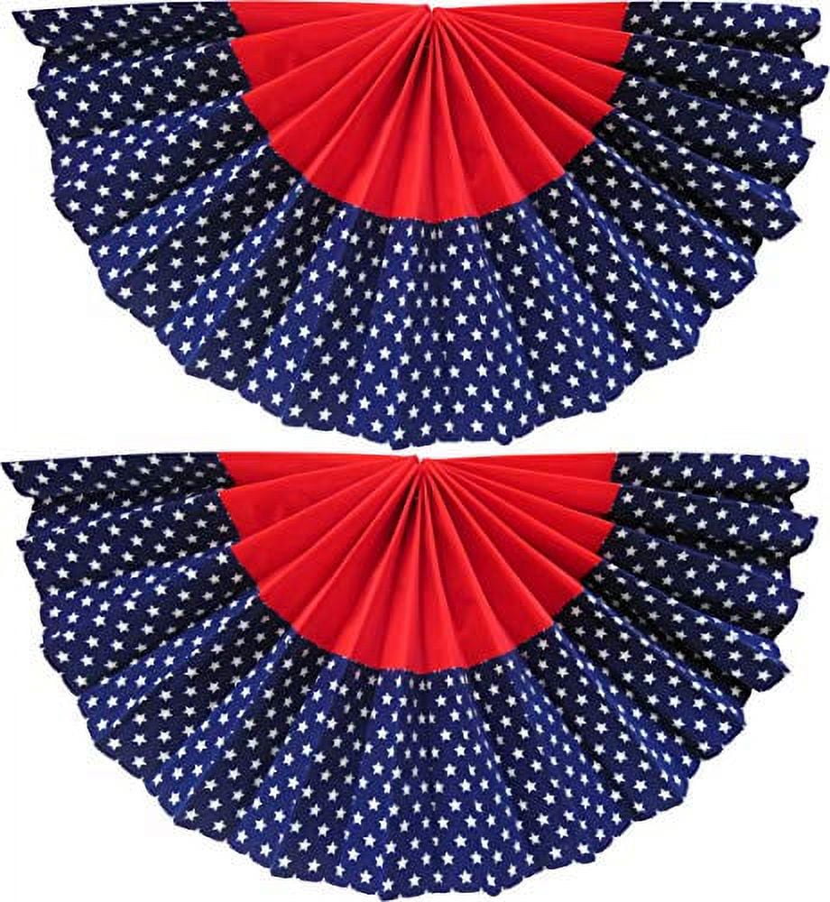 Love it Products Pleated Fan Flag US Bunting Flags Stars and Stripes ...