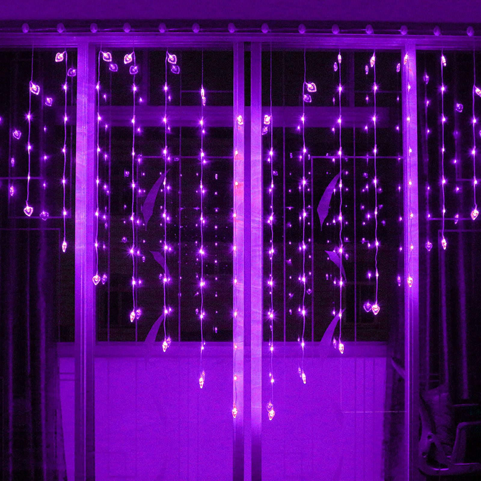 Love lights LED lights string birthday lights heart-shaped curtain ...