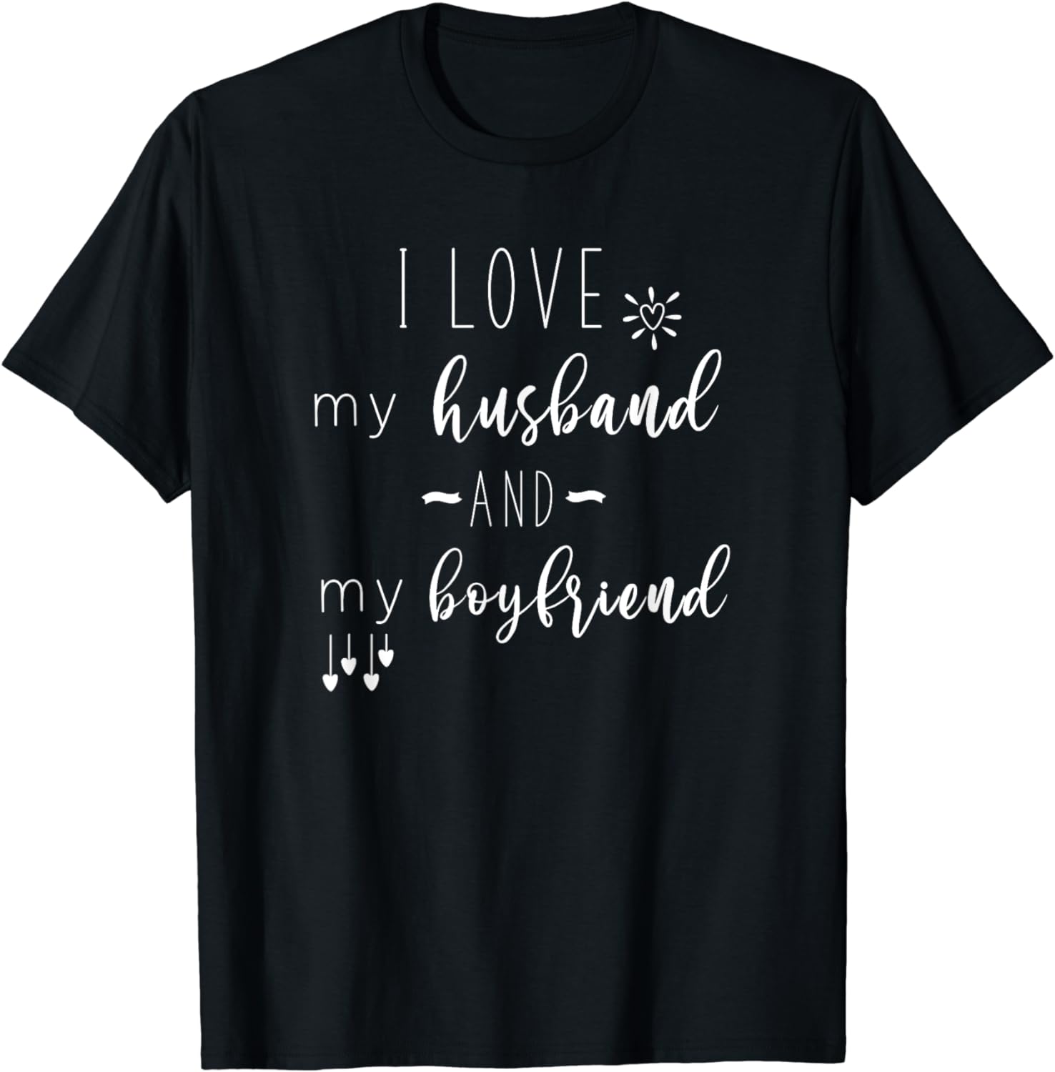 Love my Husband Throuple Polyamory - Polyamorous, Poly Triad T-Shirt ...