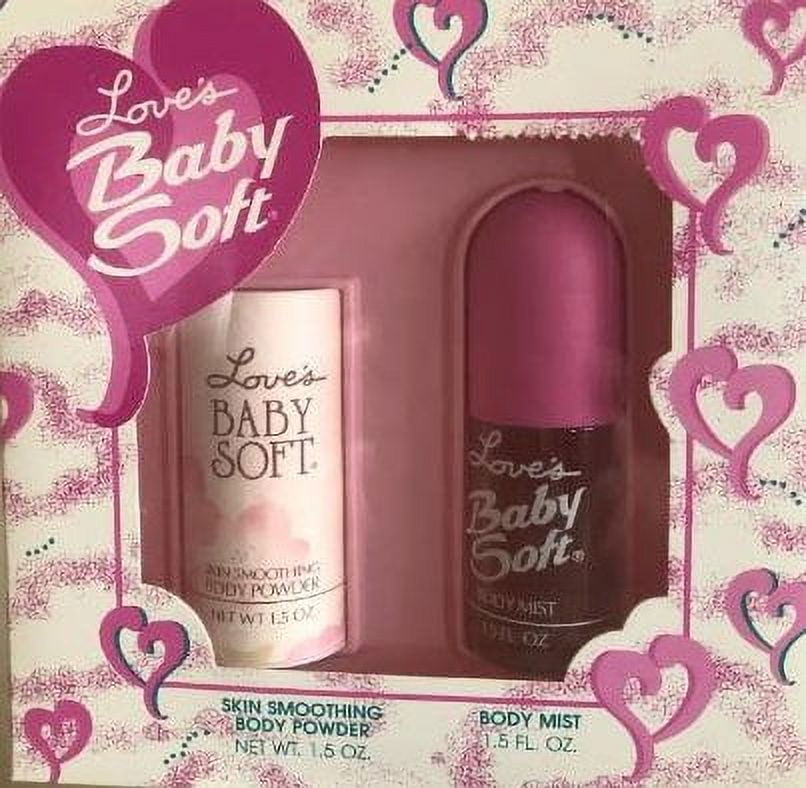 Love's Baby Soft Body Powder 1.5 oz & Baby Soft Body Mist 1.5 fl oz Set ...