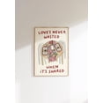 Love's Never Wasted When It's Shared Lyrics Wall Print | Olivia Dean ...