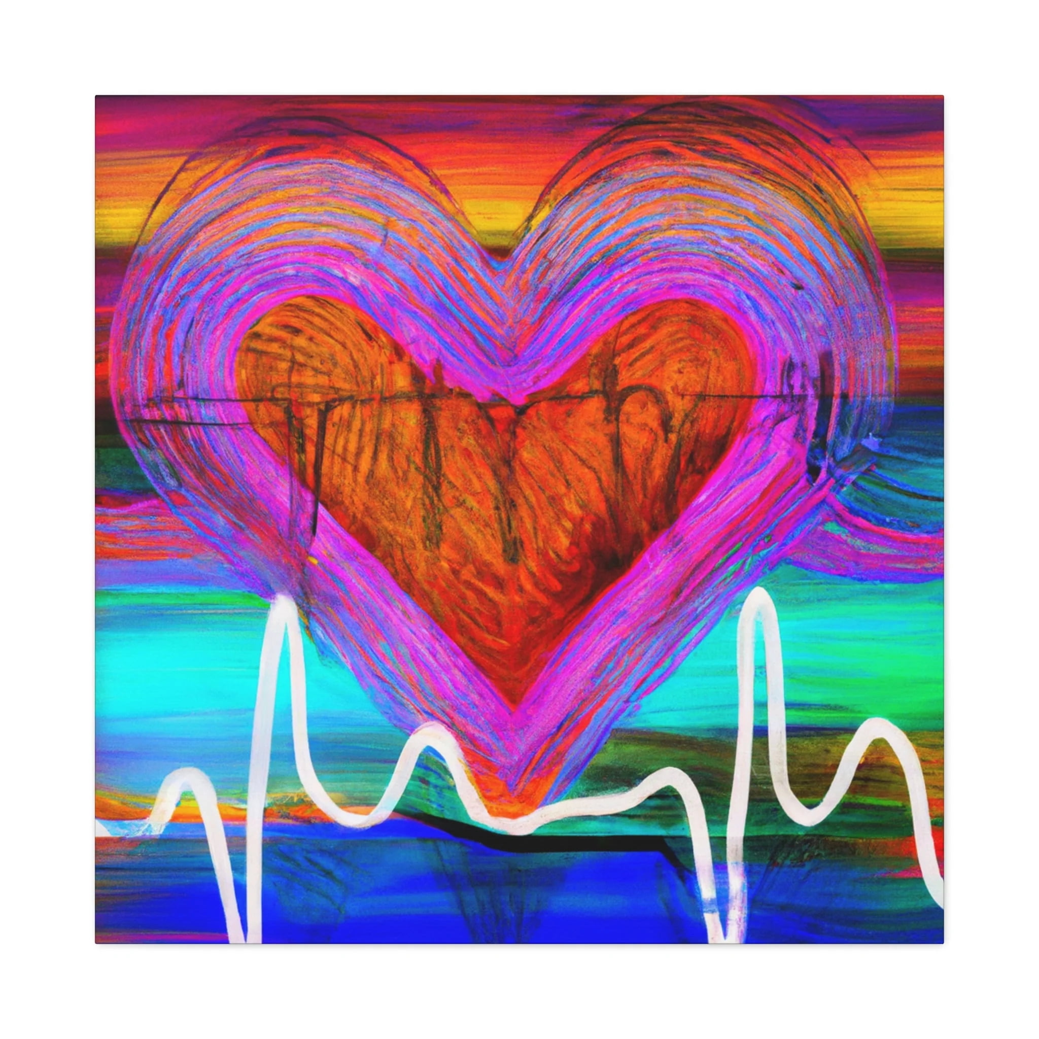 Love's Unrelenting Pulse. - Canvas - Walmart.com