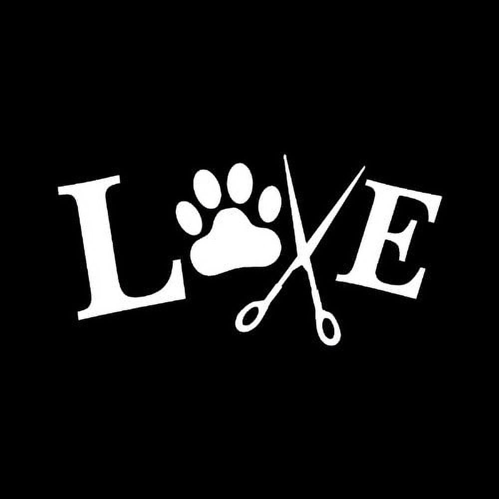 Love to Groom Sticker Decal Groomer Scissors Clippers Dog Puppy Poodle ...