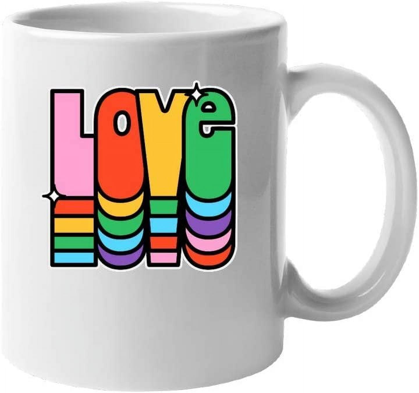 Love with Rainbow Multi Colors 80s Vintage Retro Culture Novelty Humor ...