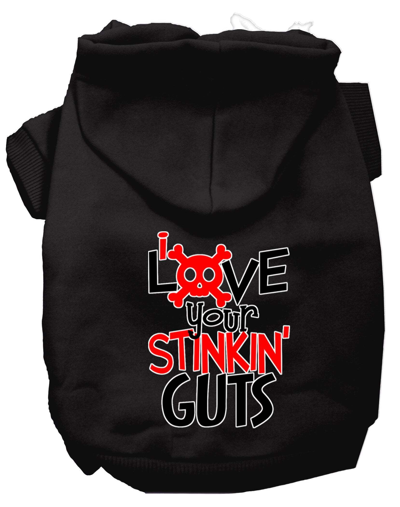 Pet, Dog Cat Hoodie Screen Printed, "Love Your Stinkin Guts" - Walmart.com