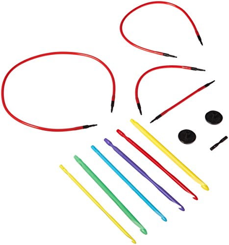 Love2Crochet Interchangeable Crochet Hook Set, USF 5/3.75mm-J10/6mm ...