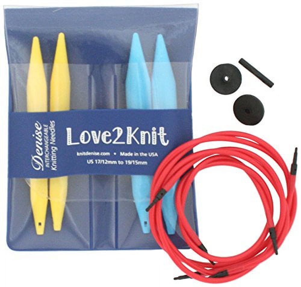 Love2Knit Interchangeable Knitting Needle Set, US 17 & 19 - Walmart.com
