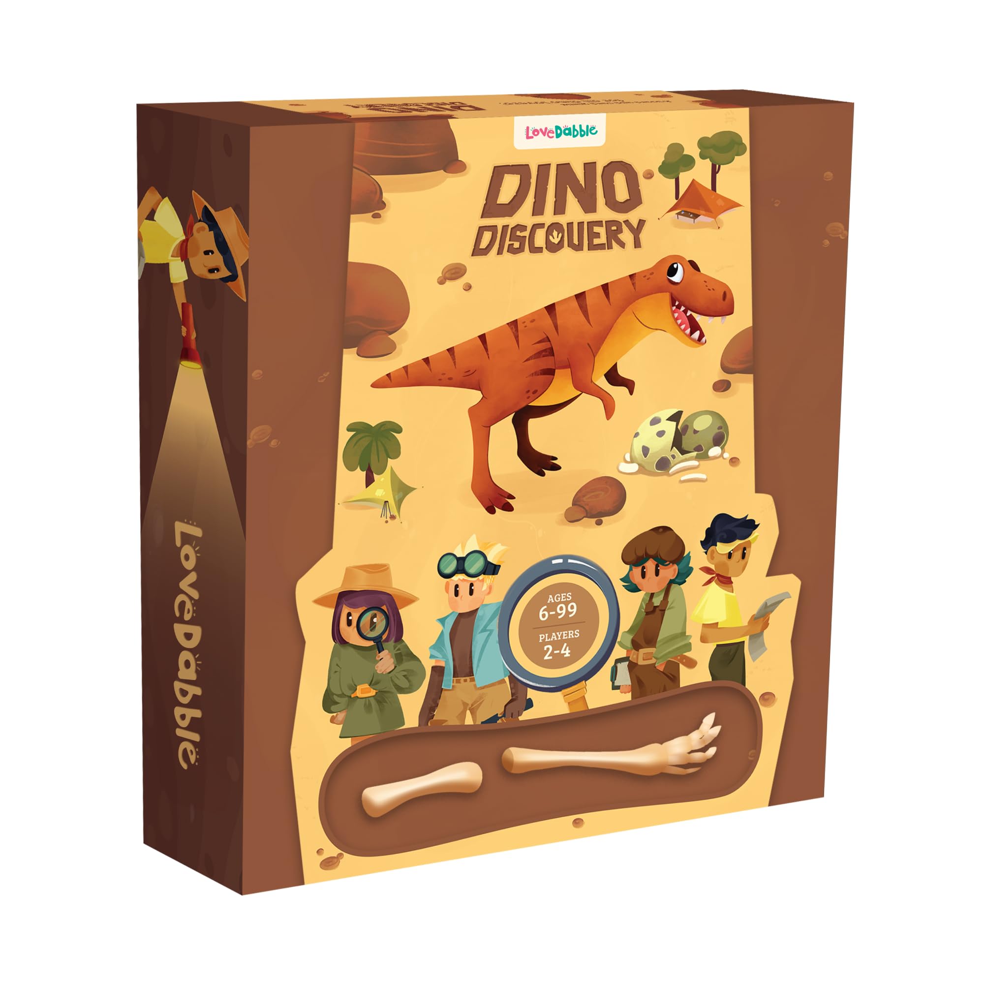 LoveDabble Board Game - Dino Discovery - Strategy Game for All Ages ...
