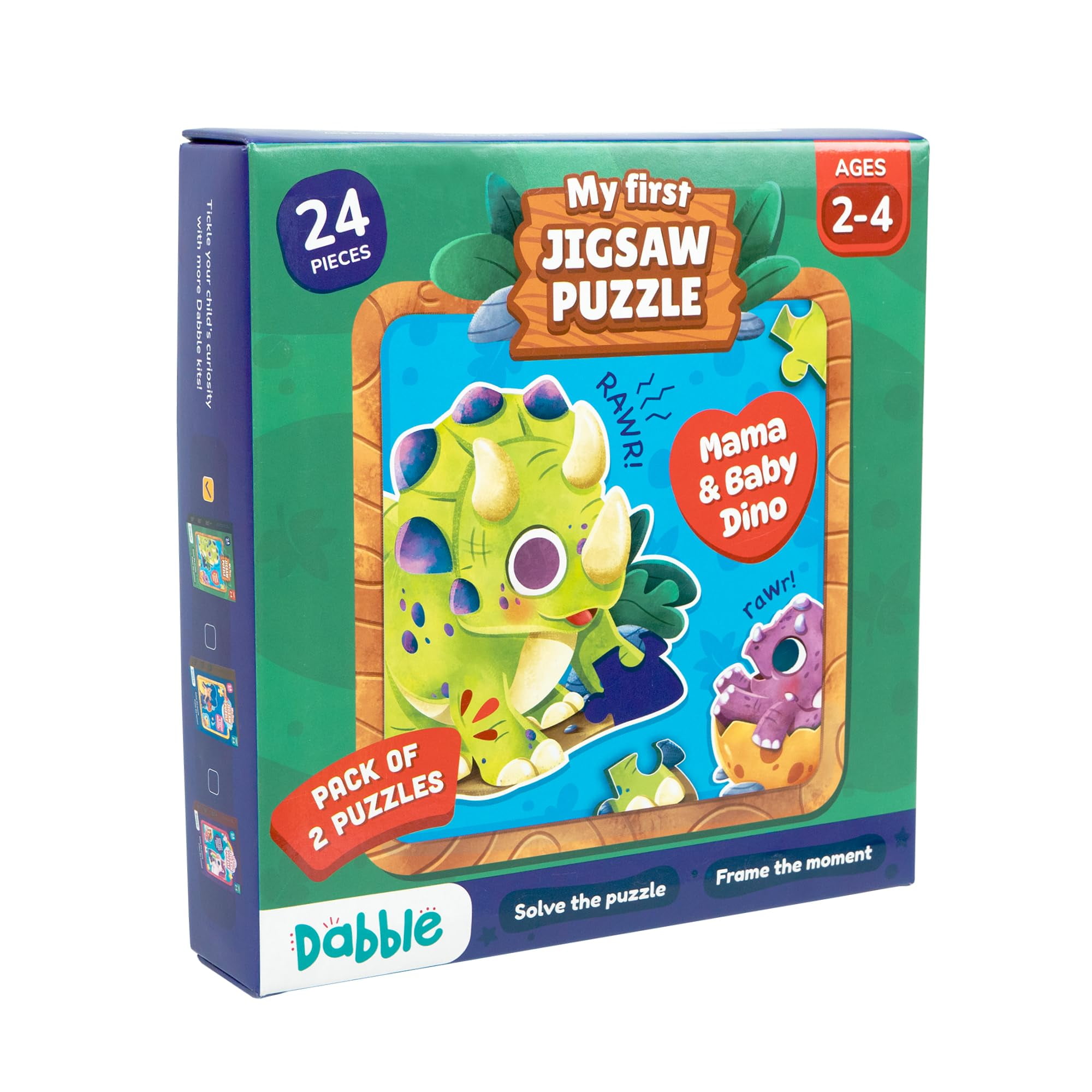 LoveDabble Dinosaur Puzzles for KEF16 Kids - My First Jigsaw Puzzle ...