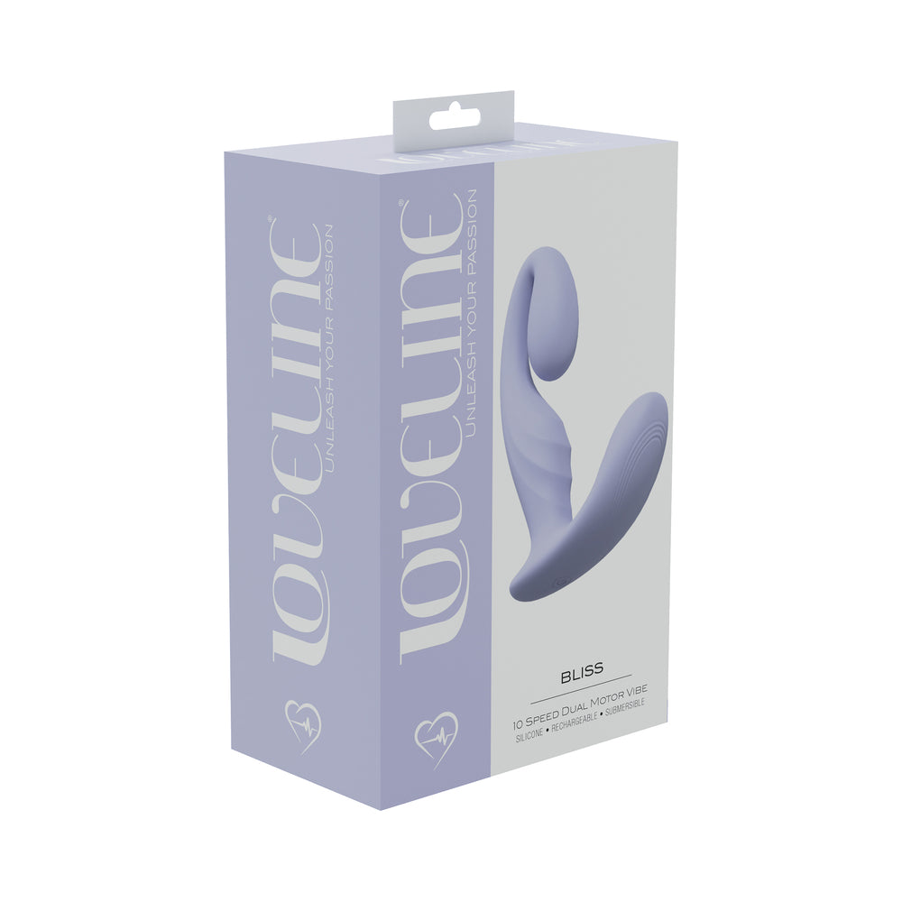 LoveLine Bliss 10 Speed Dual Motor Vibe Sealed Silicone Rechargeable ...