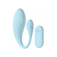 LoveLine Wave C-shape Vibe Waterproof Dual Ended G-Spot Vibrator with ...