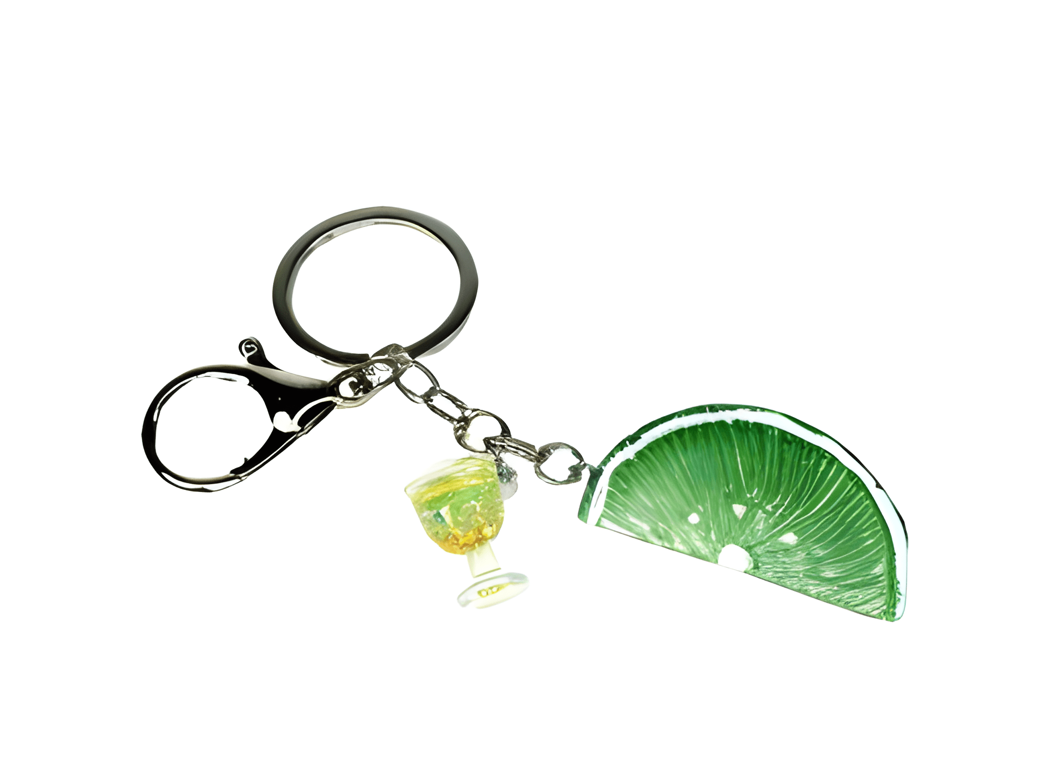 LoveMyBag Margarita with Lime Keychain Cute and Refreshing Lobster Clip ...