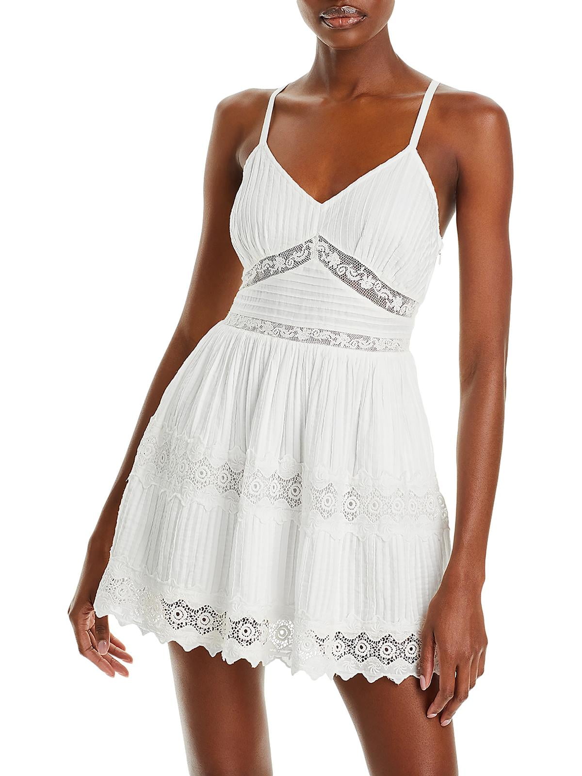 LoveShackFancy Womens Crochet Trim Cotton Sundress - Walmart.com