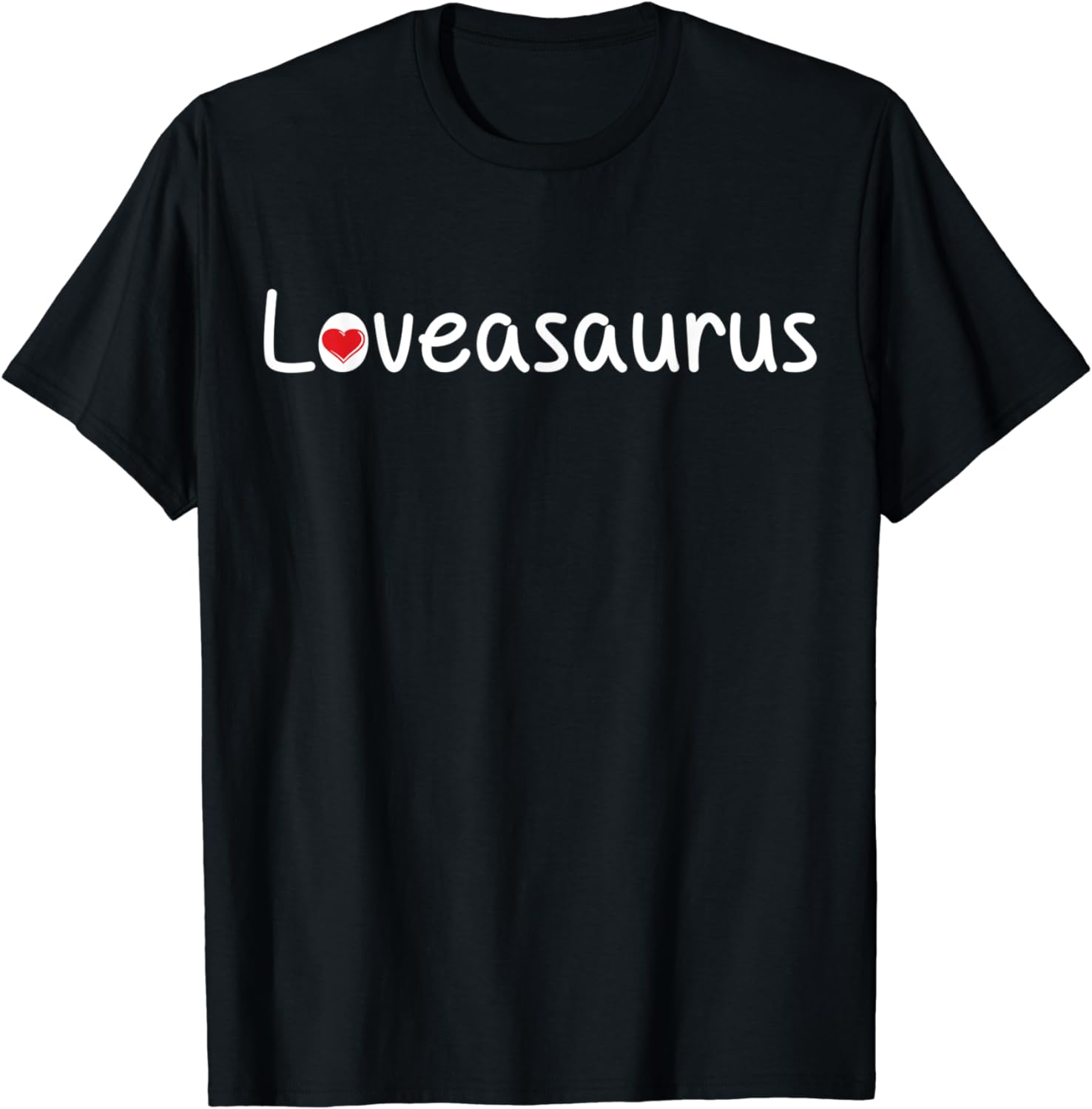 Loveasaurus Funny Cute Dino Heart Valentines Day Shirt - Walmart.com
