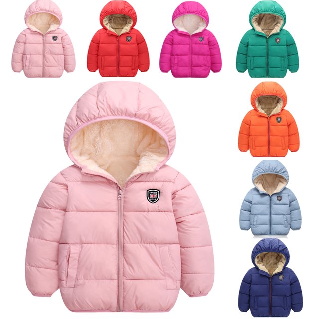 Lovebay 1-6T Kids Baby Boys Girls Winter Coats Hooded Down Jacket Outerwear with Fleece Lining ...