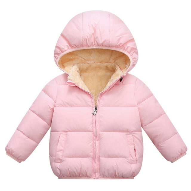 Lovebay 1-6T Toddler Children Boy Girl Padded Puffer Jacket Fleece Lined Hooded Winter Coat ...