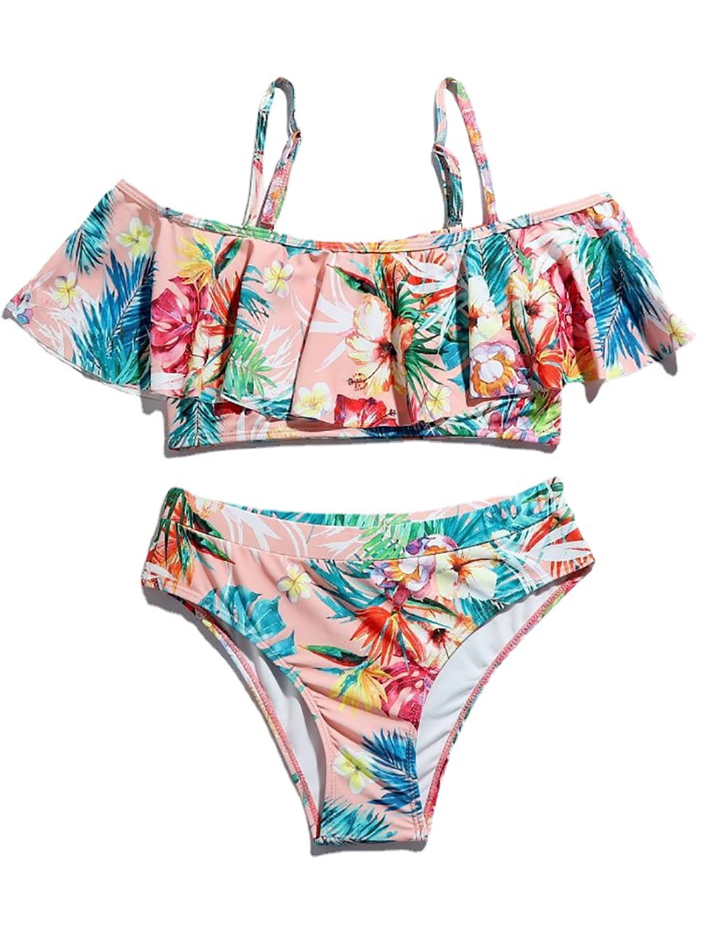 Lovebay Big Girl's Bikini Set Flounce Swimsuits Kids Monokini Bathing ...