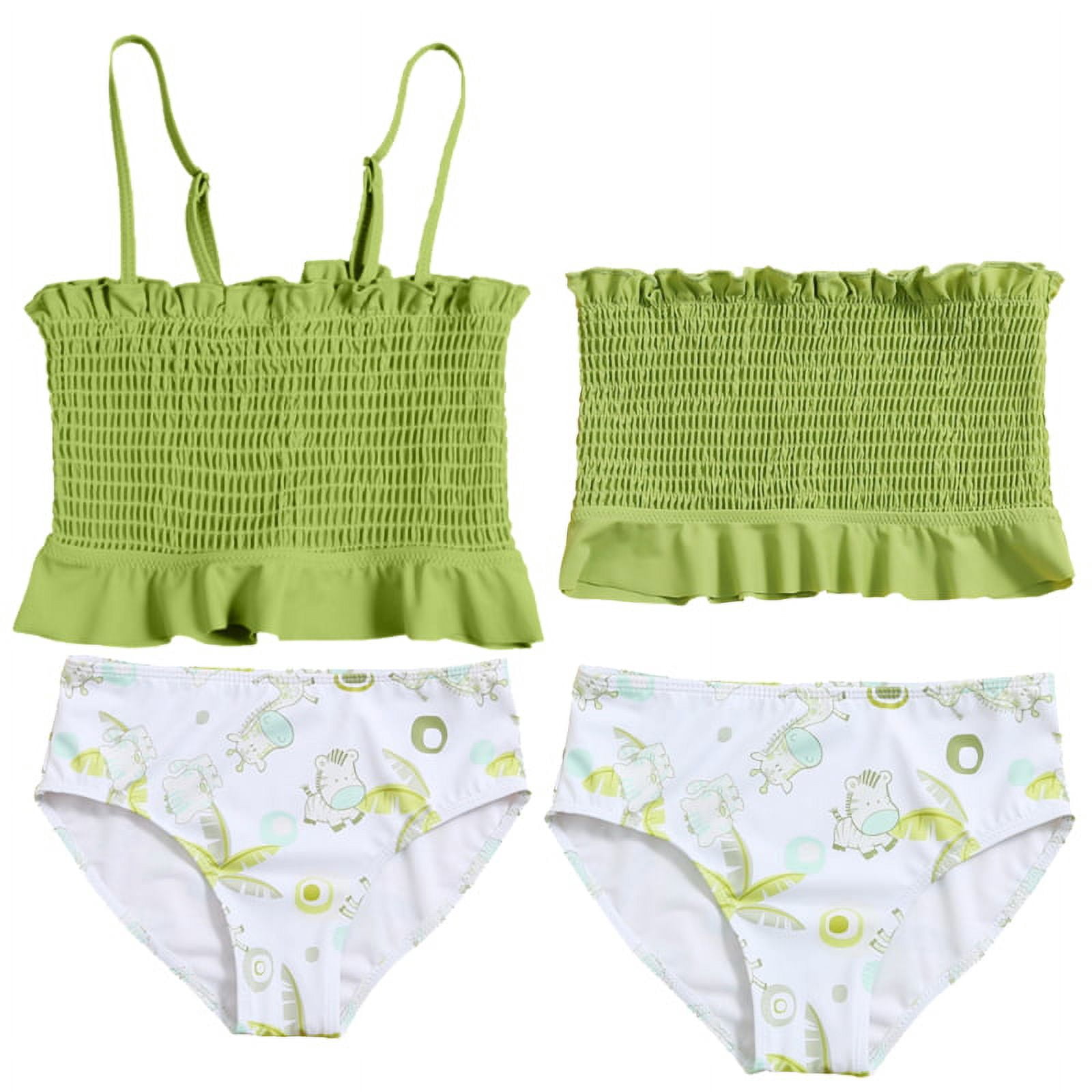 Lovebay Children Girls 2pcs Split Swimwear Set Sleeveless Vest Tube ...