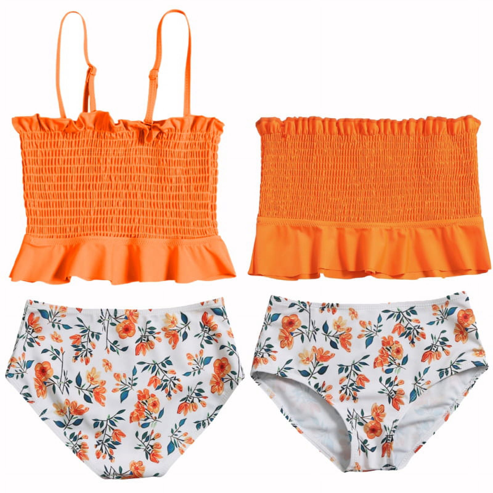 Lovebay Children Girls 2pcs Split Swimwear Set Sleeveless Vest Tube ...