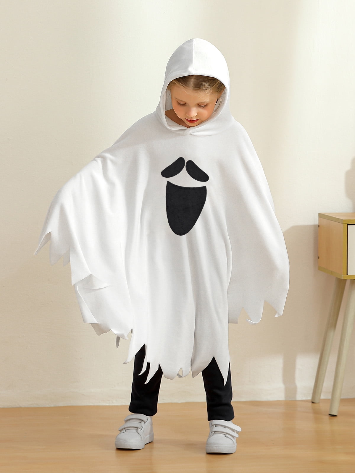 Lovebay Toddler Baby Girls Boys Halloween Costume White Ghost Smile Cape Cloak Fancy Party ...