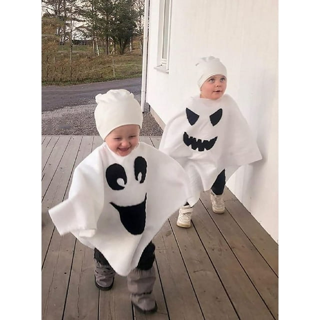 Lovebay Toddler Baby Girls Boys Halloween Costume White Ghost Smile Cape Cloak Fancy Party ...