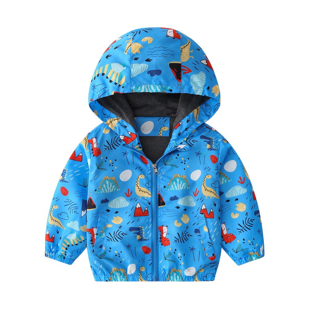 Lovebay Toddler Kid Little Boys Girls Dinosaur Hooded Raincoat Jacket ...