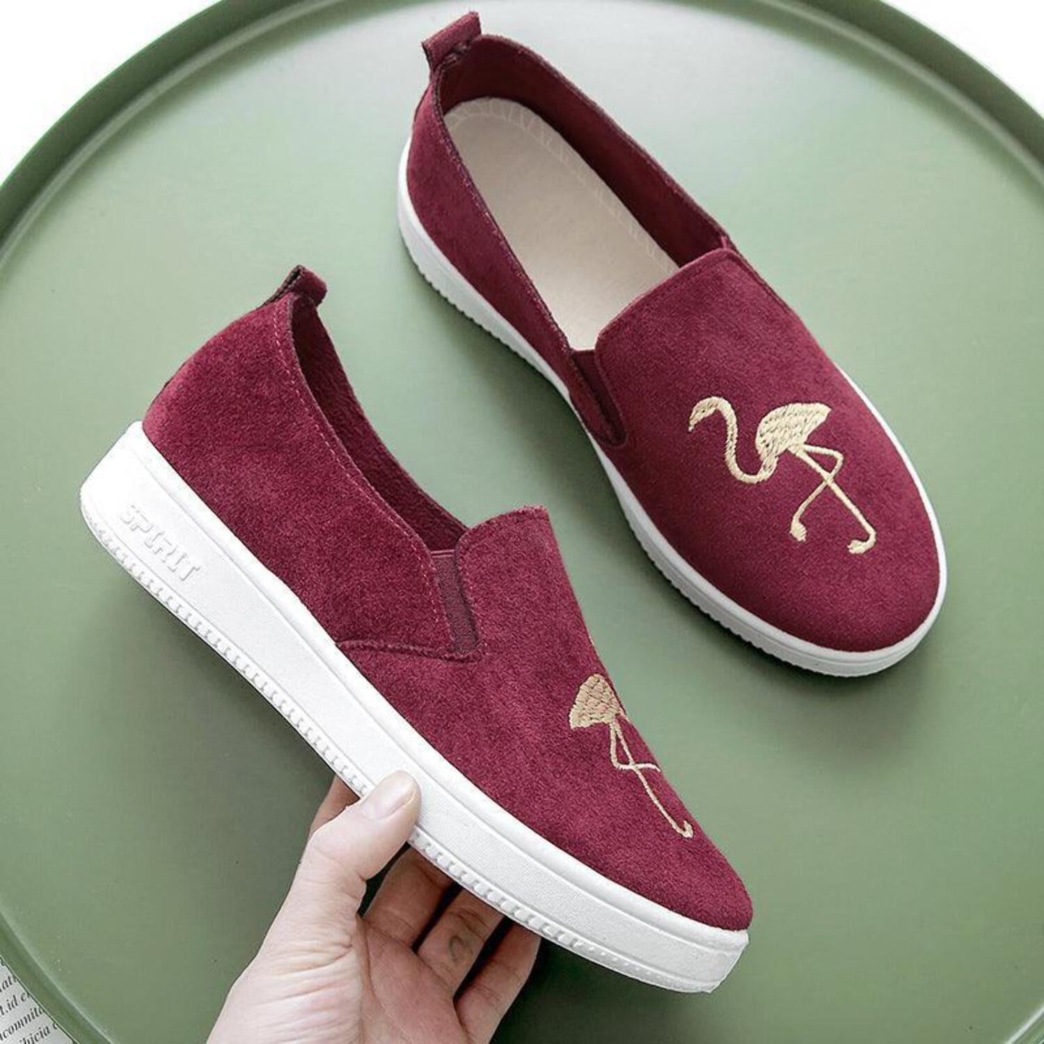 Lovebird student shoes canvas loafers autumn - Walmart.com