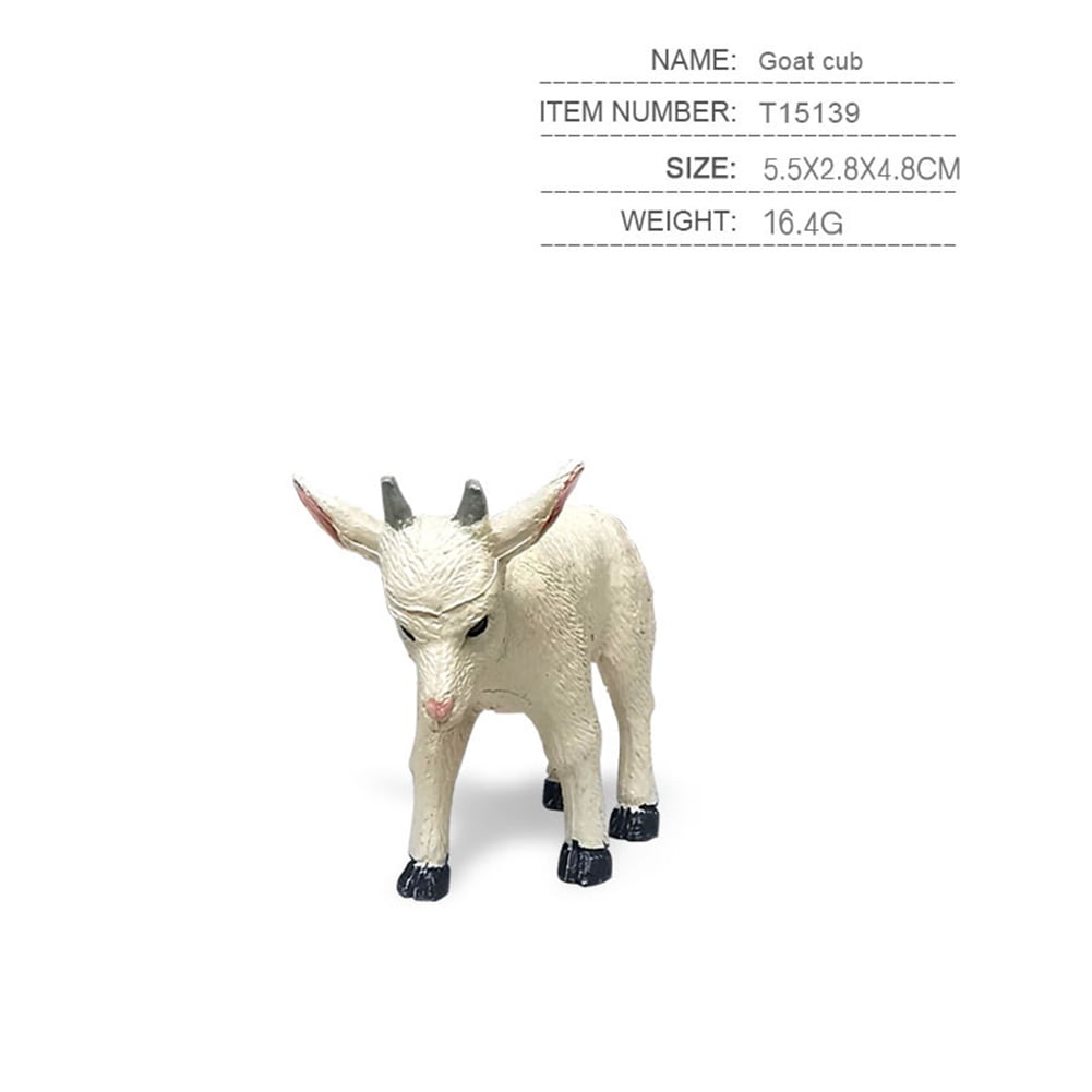 Lovebuy Realistic Goat Model Simulation Animal Action Figures Solid ...