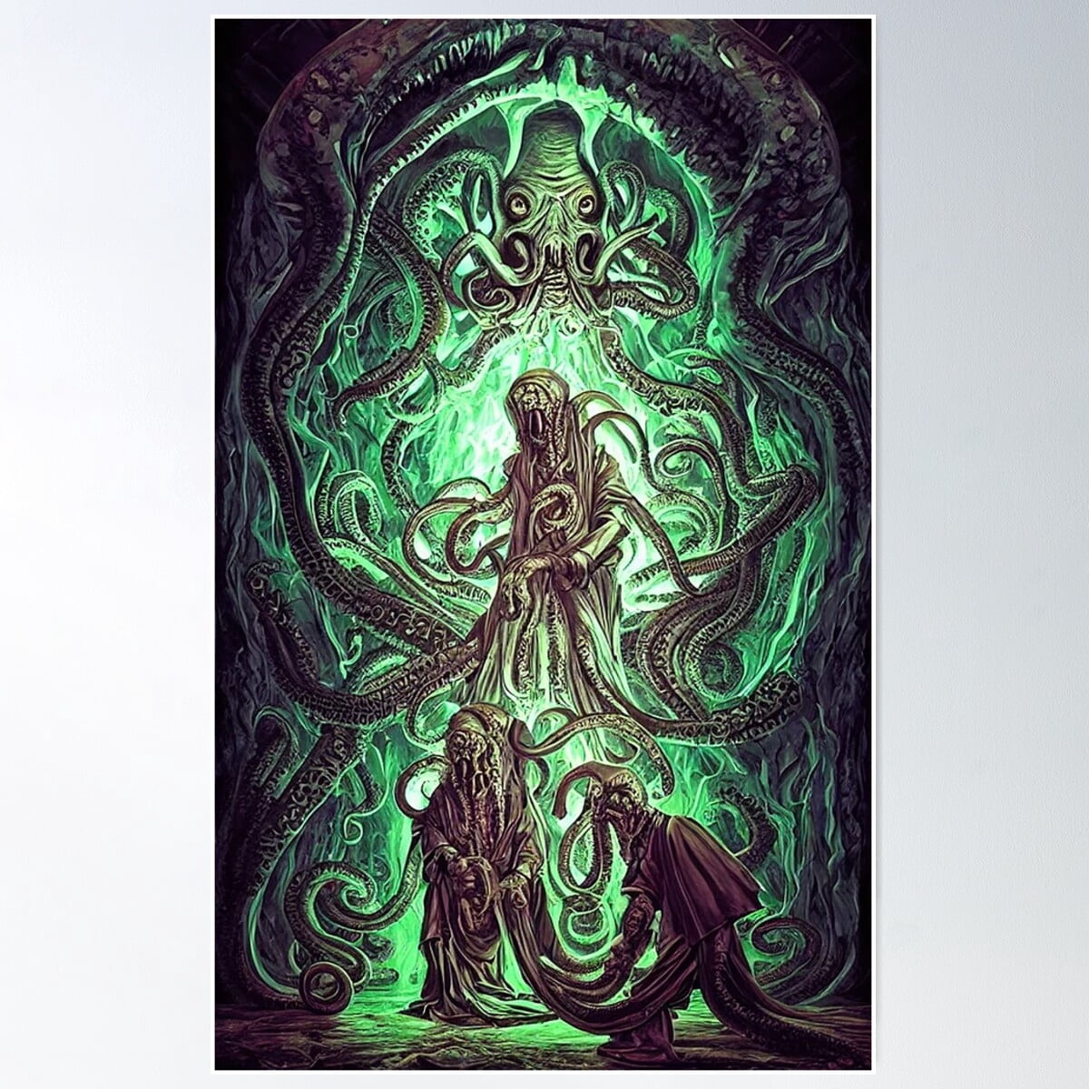 Lovecraft Eldritch God Monster Poster Wall Art, Modern Wall Decor For ...