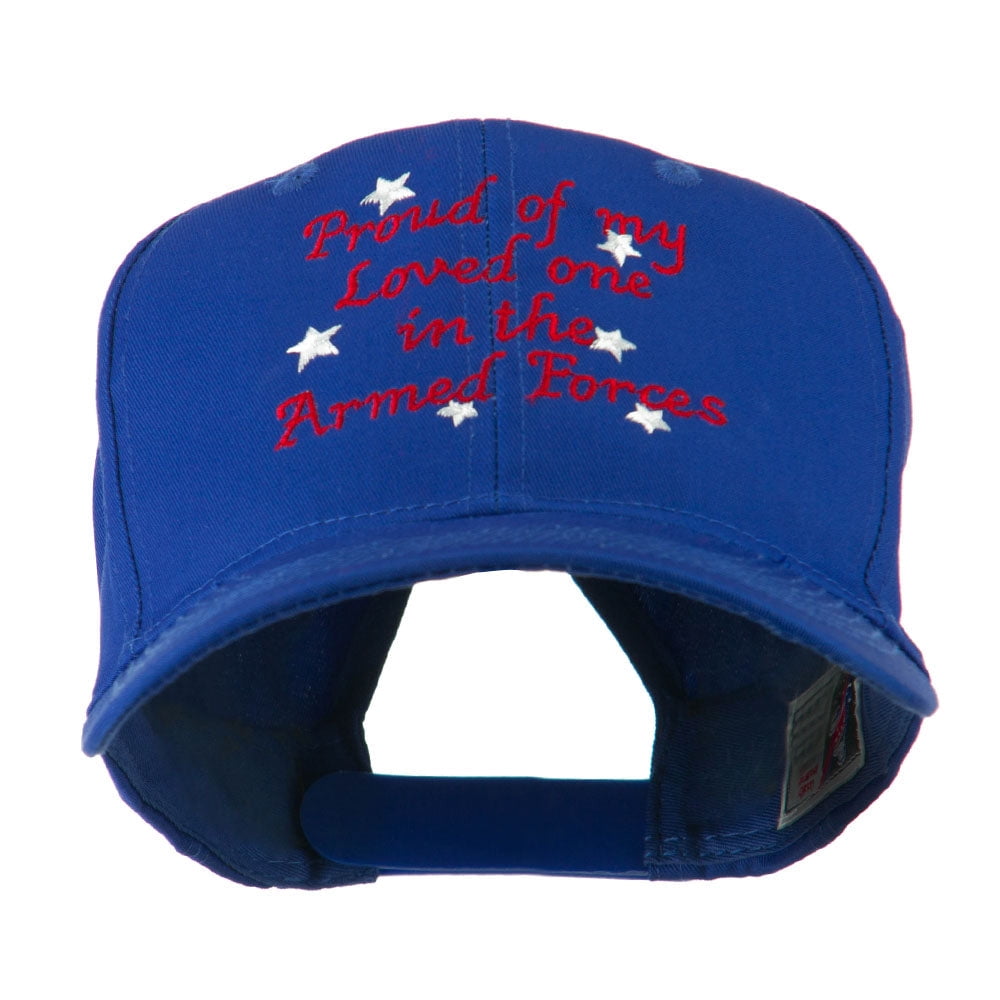 Loved One in Armed Forces Embroidered Cap - Royal OSFM - Walmart.com