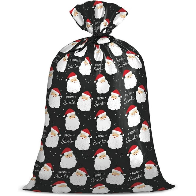 Loveinside Jumbo Large Plastic Gift Bag, Christmas Design Plastic Bag ...