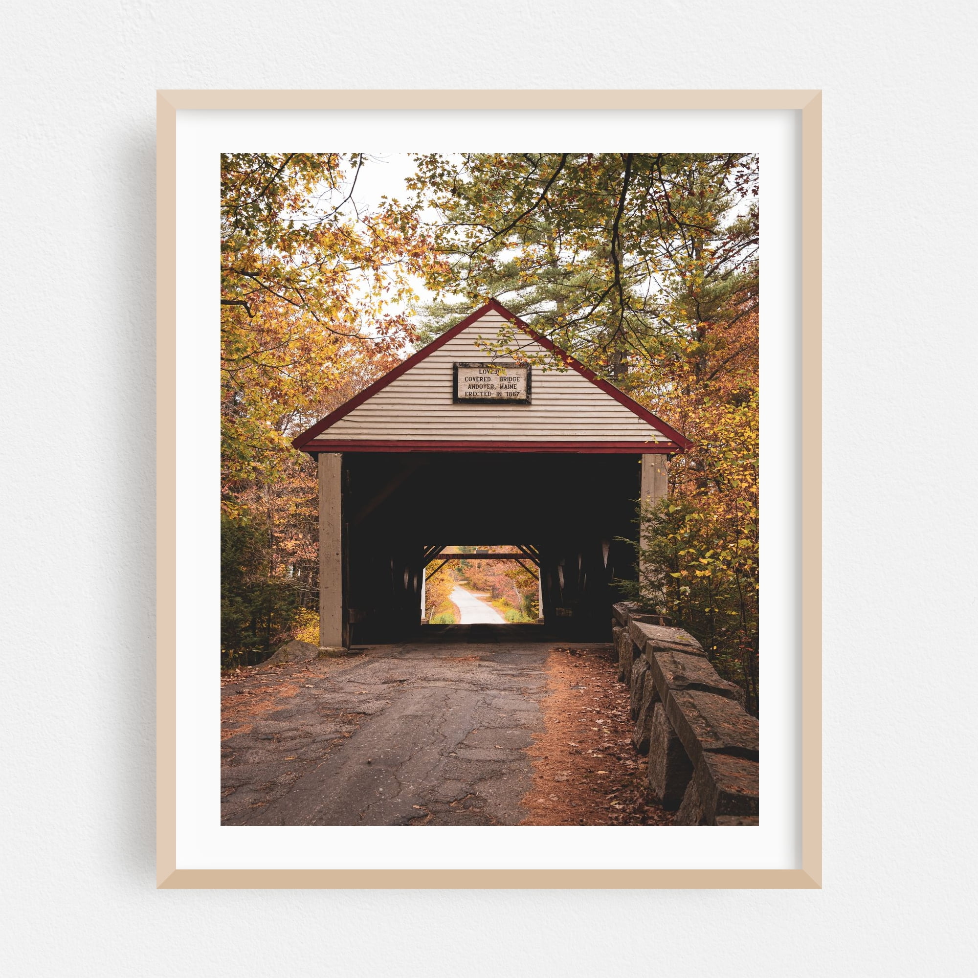 Lovejoy Bridge - Andover Maine Photography Bridge Autumn Rural Nature ...