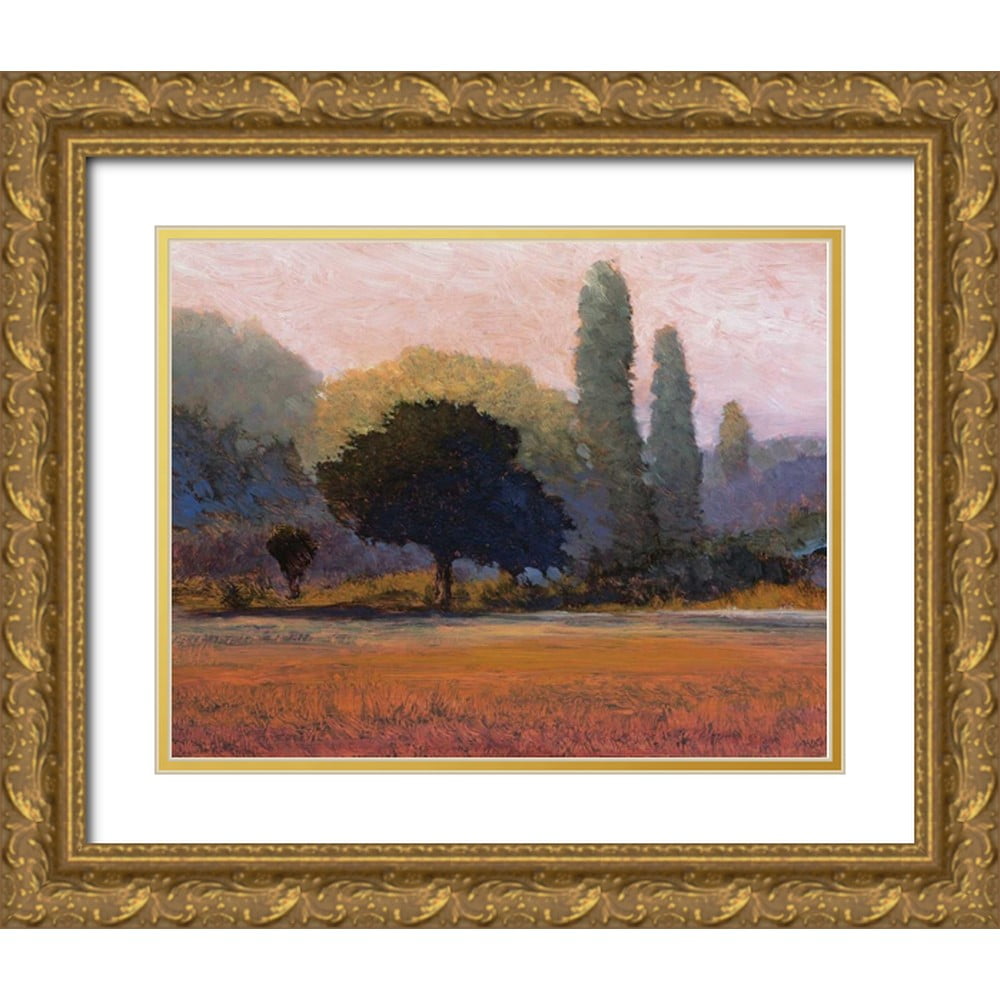 Lovelace, Kent 14x12 Gold Ornate Wood Framed with Double Matting Museum ...