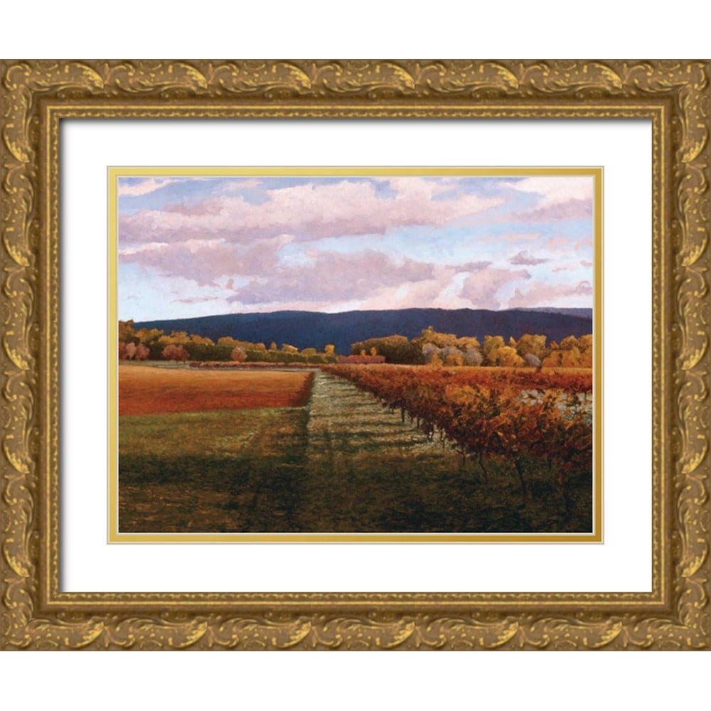 Lovelace, Kent 18x15 Gold Ornate Wood Framed with Double Matting Museum ...