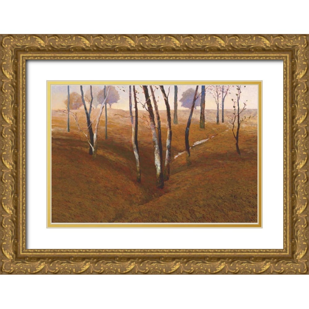 Lovelace, Kent 32x23 Gold Ornate Wood Framed with Double Matting Museum ...