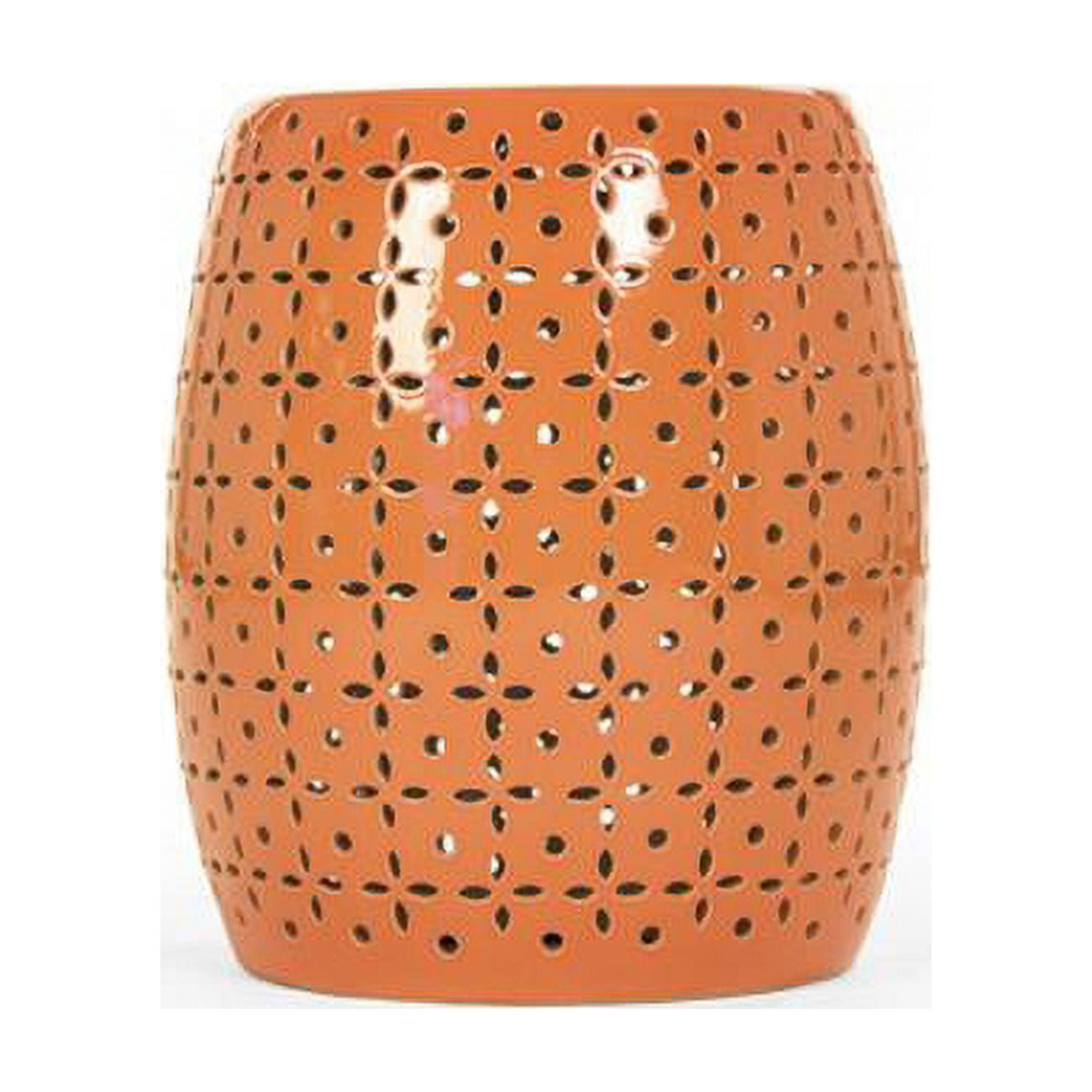 Lovell Garden Stool Orange by Zentique - Walmart.com