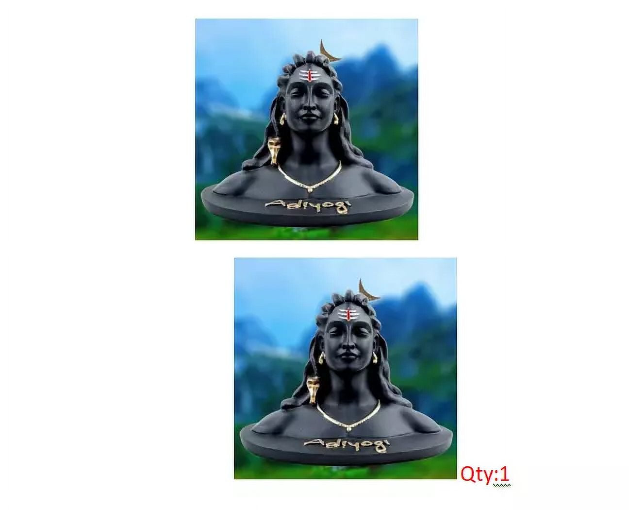 Lovely 3.5" Adiyogi Shiva Statue Shiv Car Dash Board, Pooja Gift ...