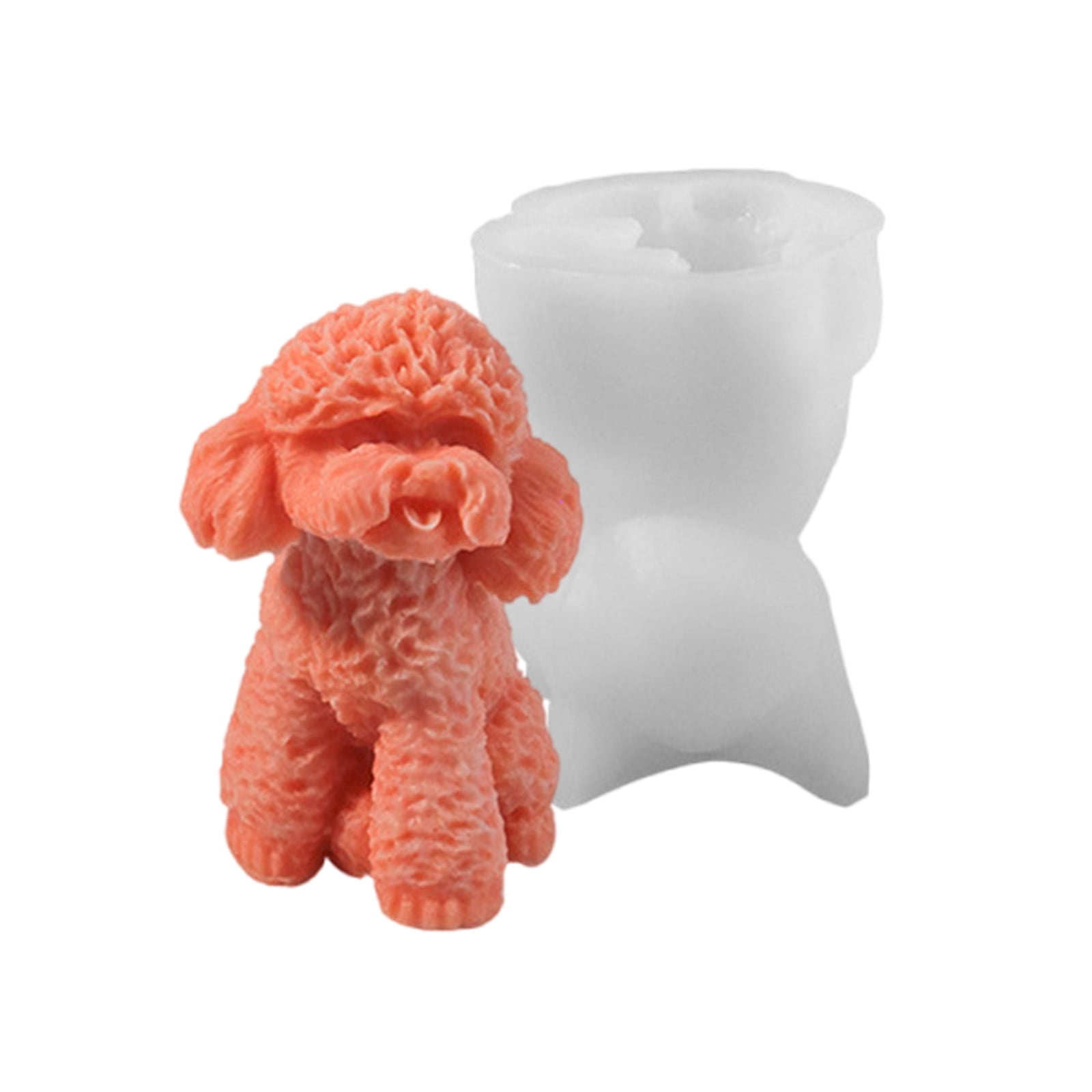 Lovely 3D Dog Silicone Mold Sturdy Silicone Dog Mold Easy to Clean and ...