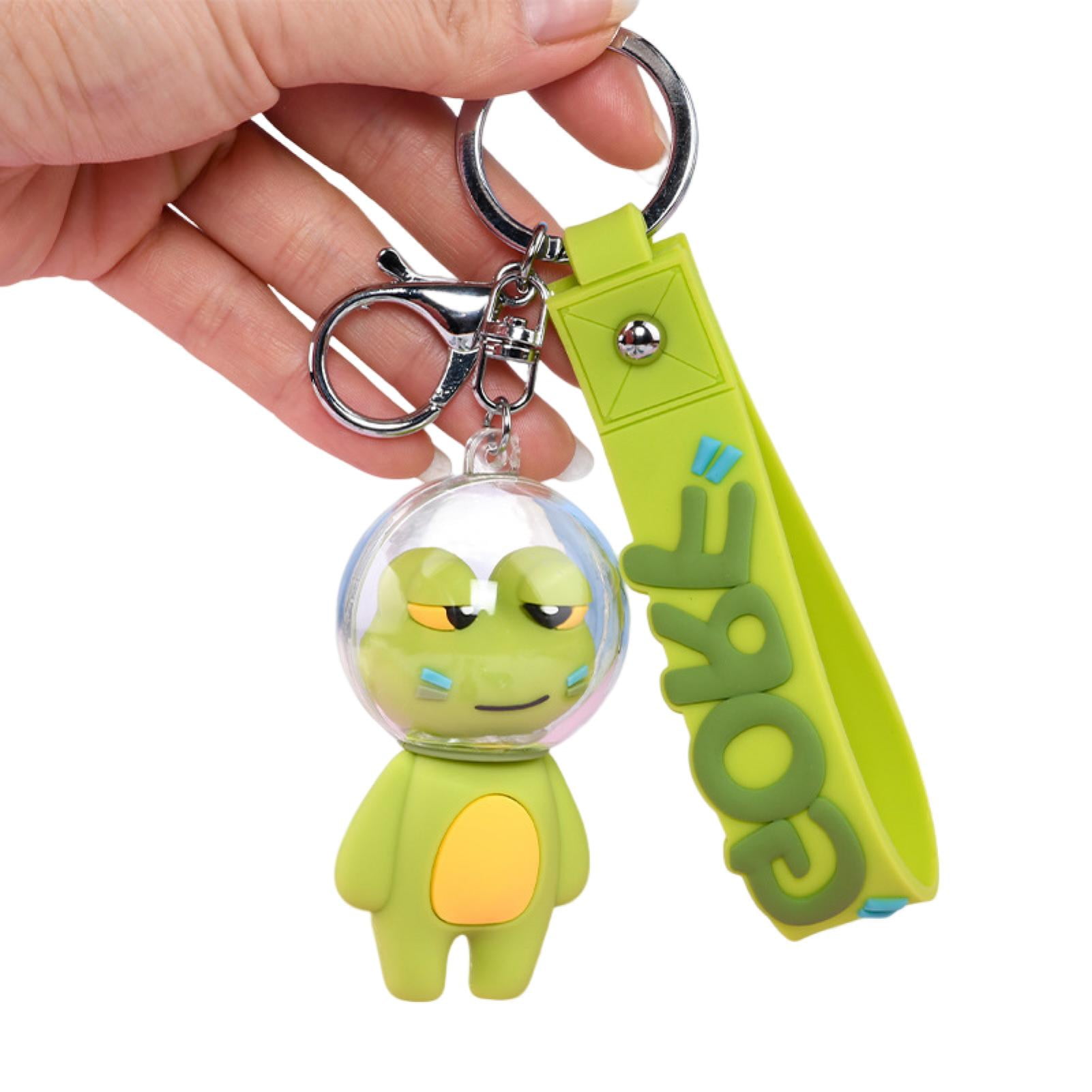 Lovely 3D Space Frog Figure Acrylic Keychain with Buckle - Cartoon ...