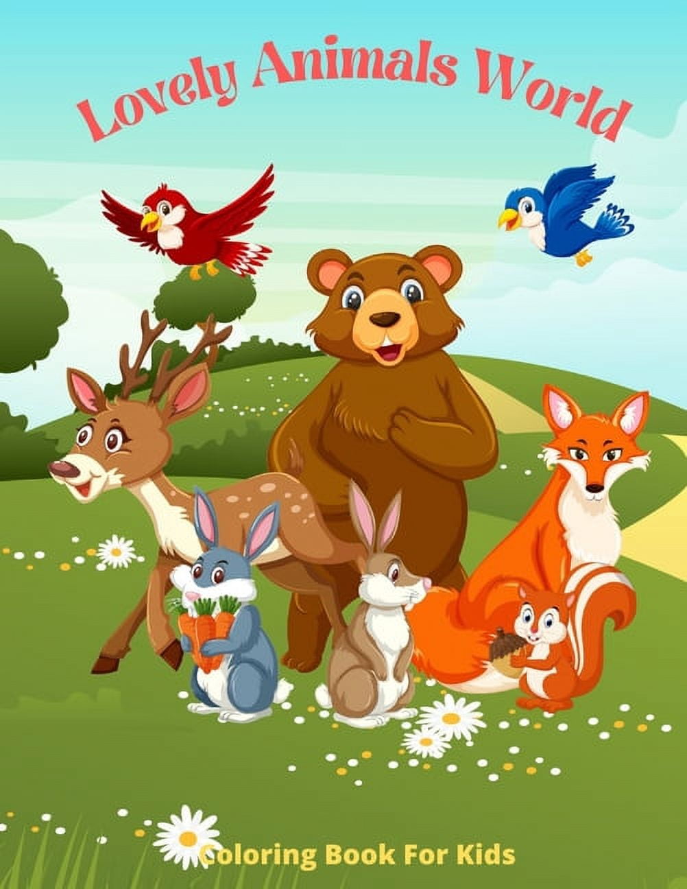 Lovely Animals World - Coloring Book For Kids: Sea Animals, Farm ...