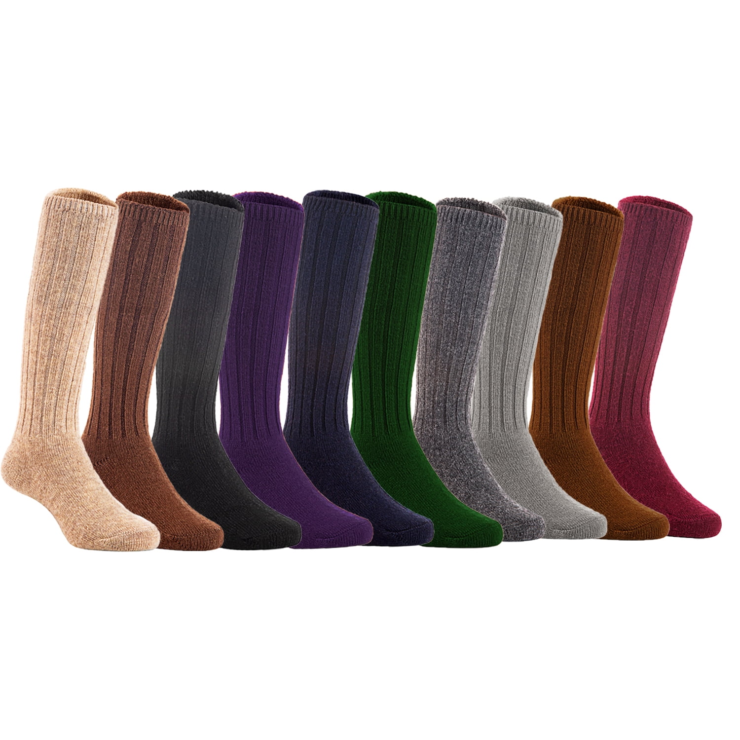 Lovely Annie 2 Pairs Thick & Warm Children's Wool Socks for Kids ...