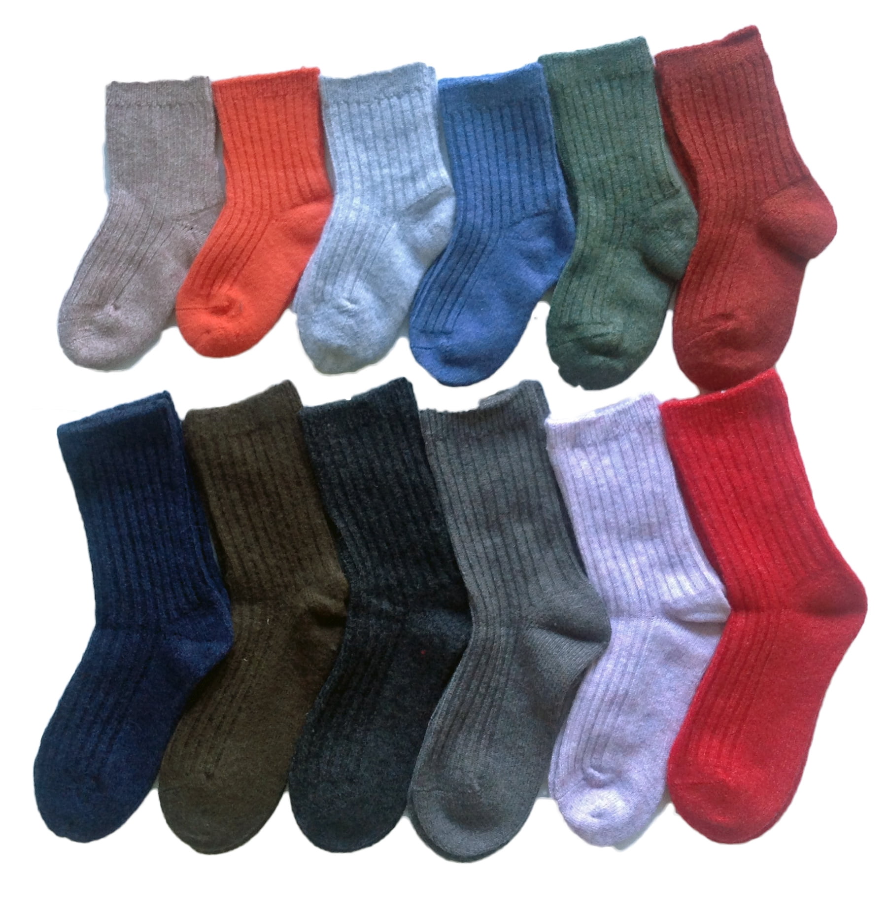 Lovely Annie 6 Pairs Thick & Warm Children's Wool Socks for Kids ...