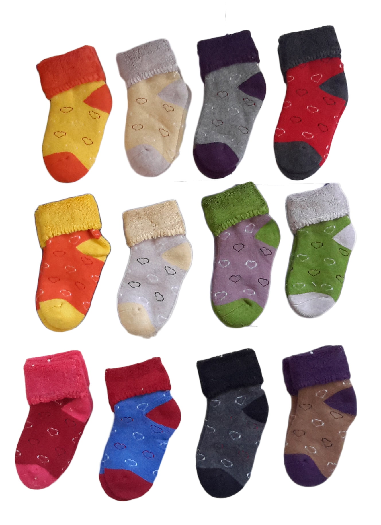 Lovely Annie 8 Pairs Children's Wool Socks for Boys & Girls. Thick ...