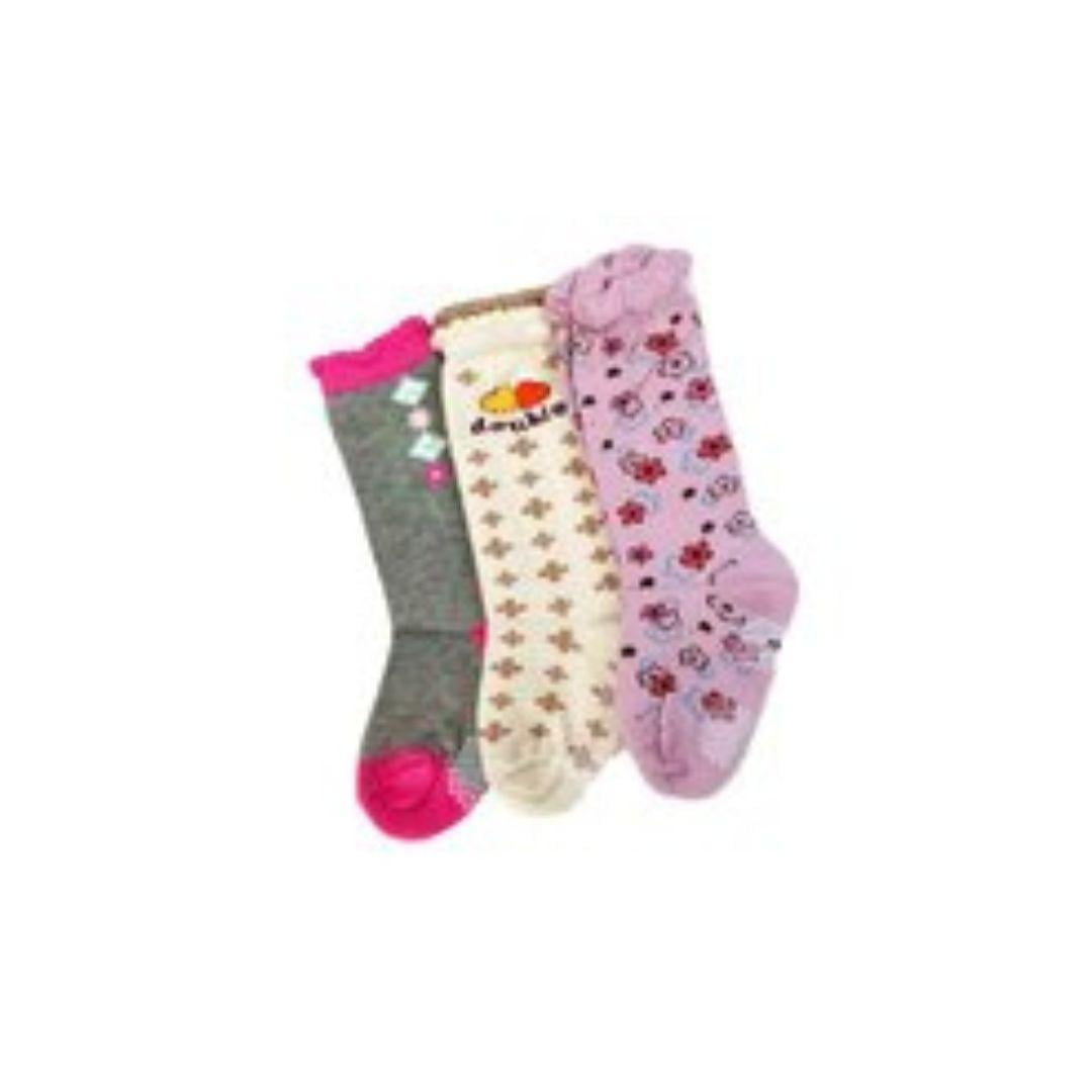 Lovely Annie Baby Girl 3 Pairs Extra Soft Cotton Socks for Sensitive ...