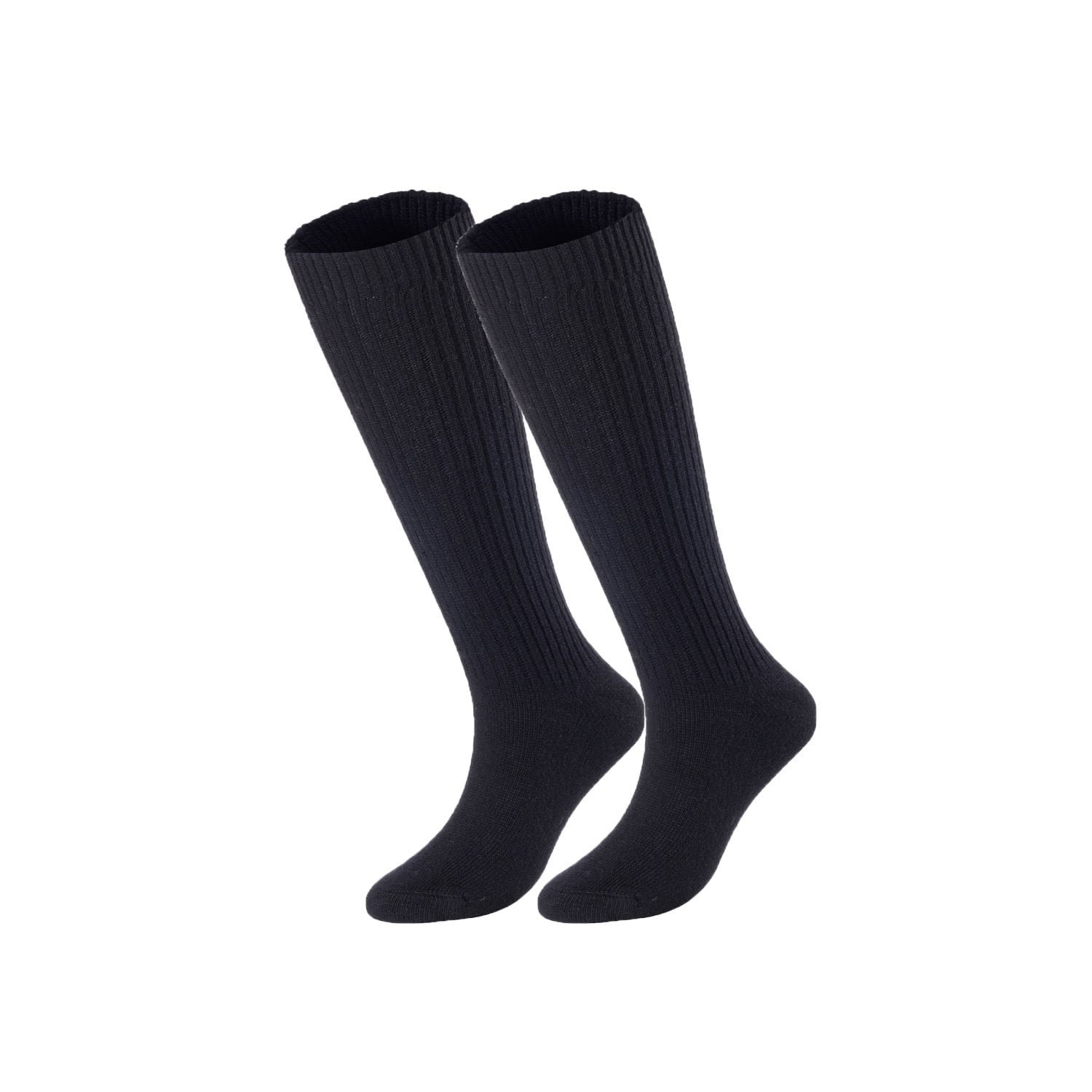 Lovely Annie Big Girl's & Women's 2 Pairs Knee High Wool Socks Comfy ...