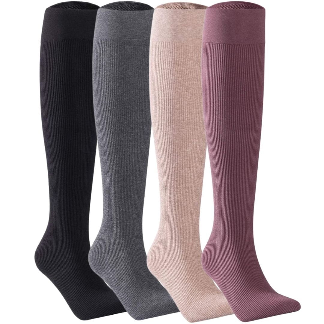 Lovely Annie Big Girl's Women's Fancy Thigh High Cotton Boot Socks ...
