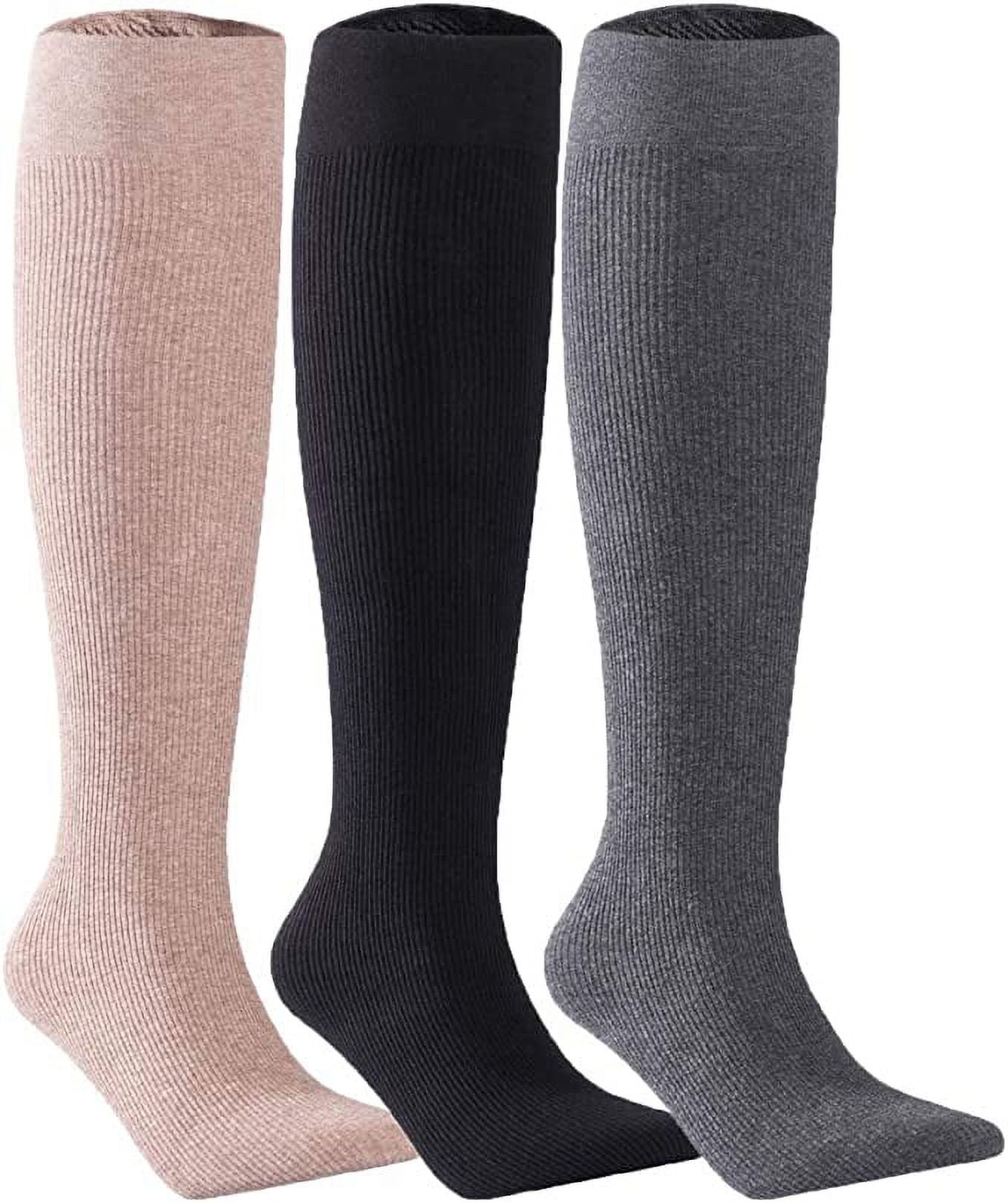 Lovely Annie Big Girl's Women's Fancy Thigh High Cotton Boot Socks ...