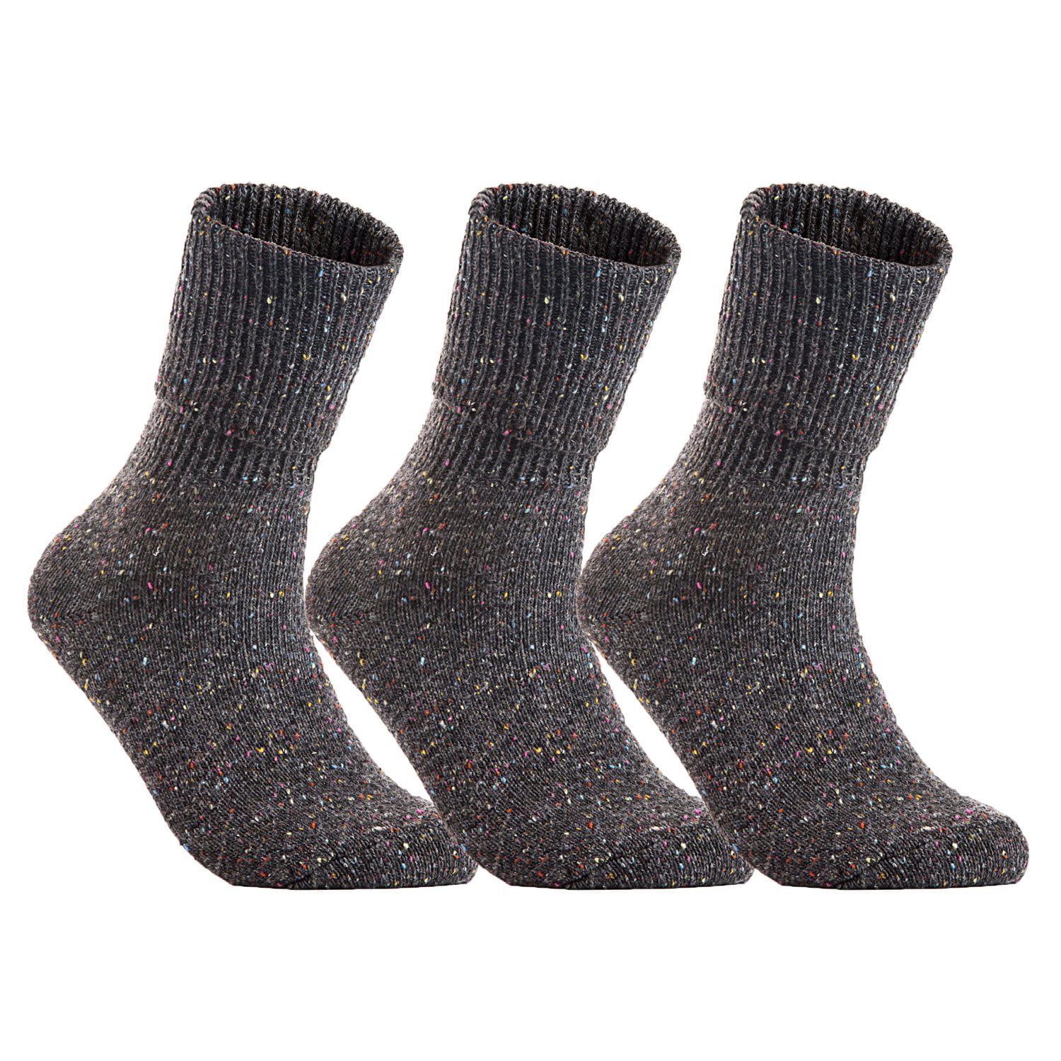 Lovely Annie Women's Girl's 3 Pairs Stylish Knee High Wool Socks ...