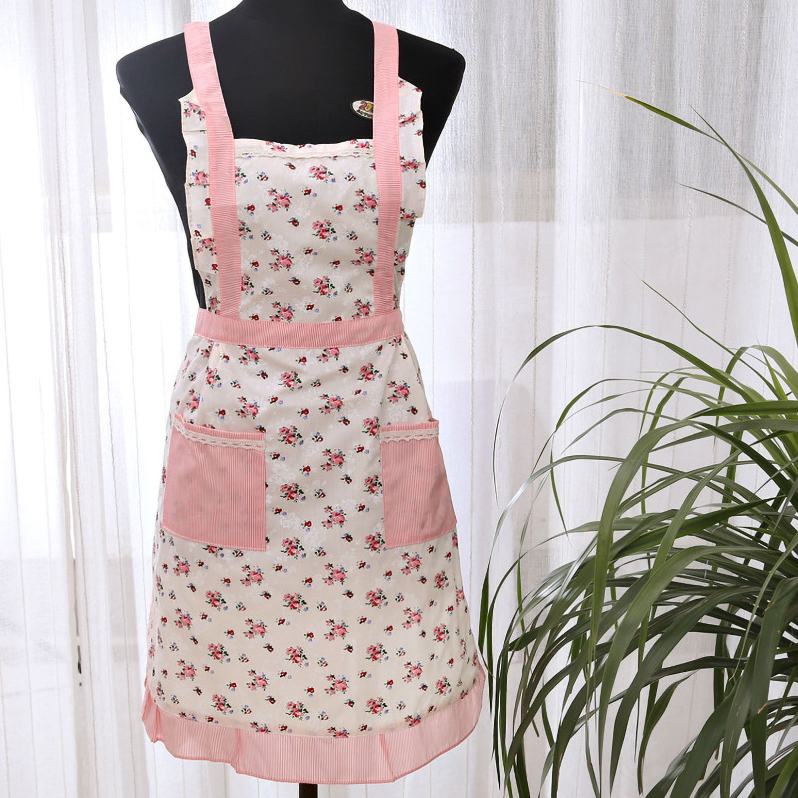 Lovely Apron for Women,Cute Apron for Women with Pockets,Women Floral ...
