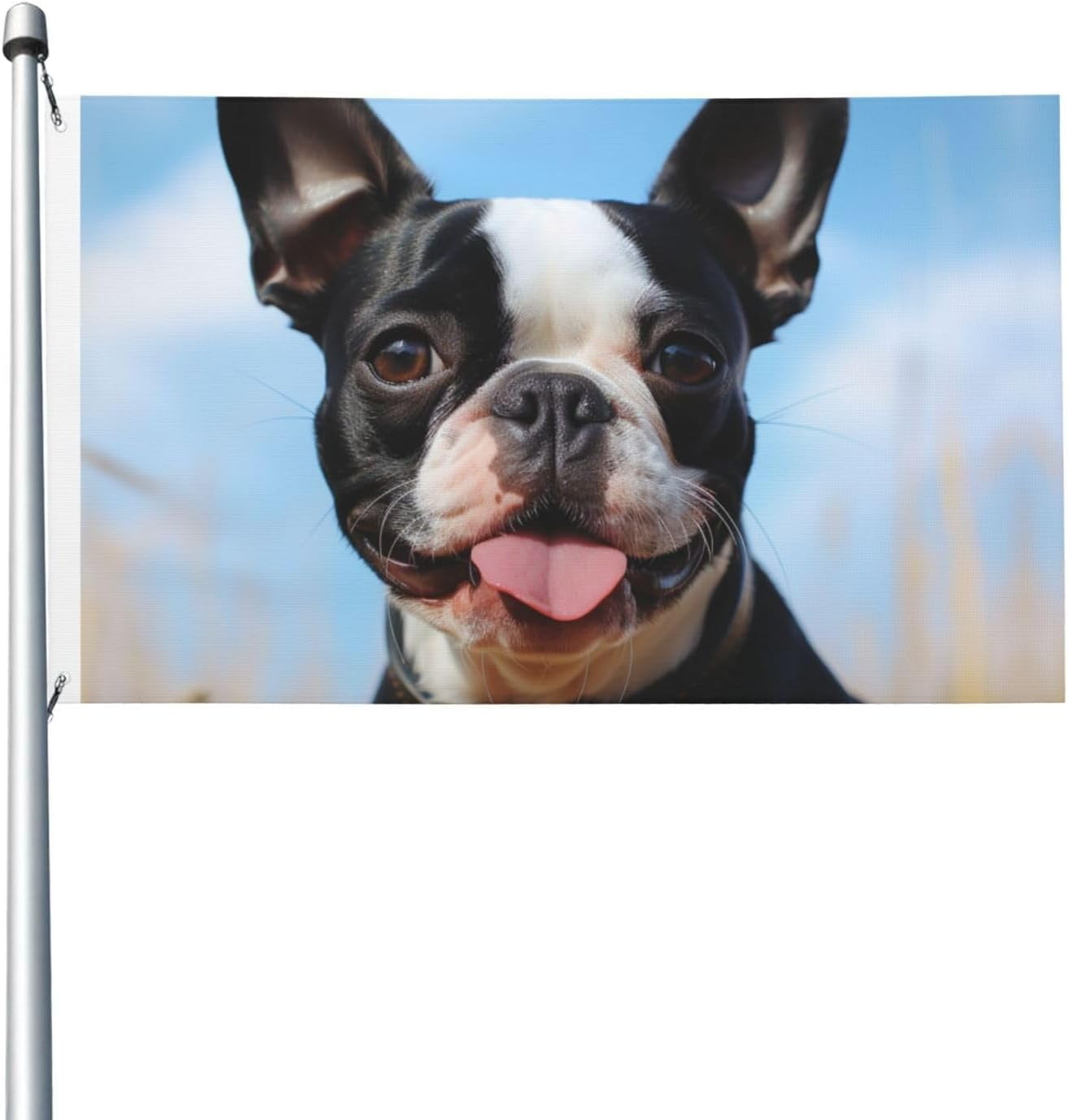 Lovely Boston Terrier Flag 3x5 ft Flags for Outside Funny Banner Garden ...